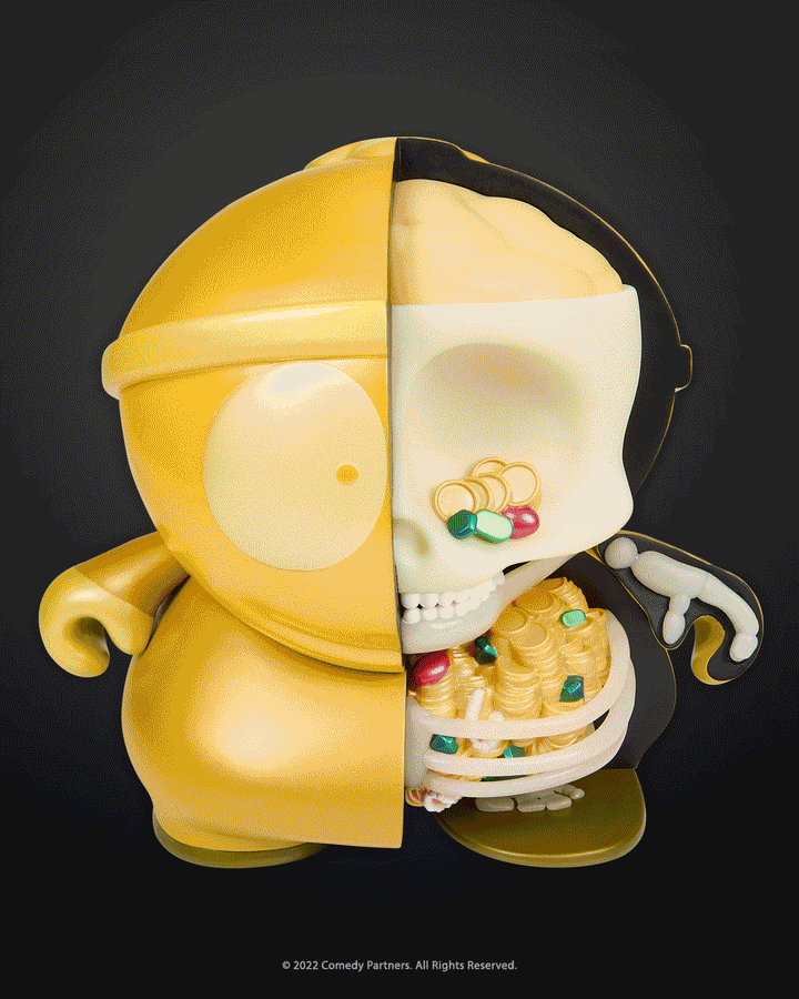 South Park Cartman Anatomy 8" Vinyl Figure - GID Pearlescent Edition ...