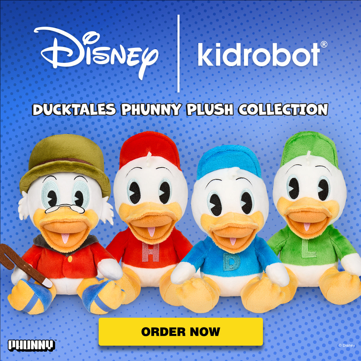 Disney's DuckTales Phunny Plush 4-Pack Bundle (Scrooge McDuck, Huey, D ...