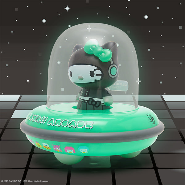 Hello Kitty® UFO Arcade Gamer 5" Vinyl Figure - Glow-in-the-Dark Editi ...