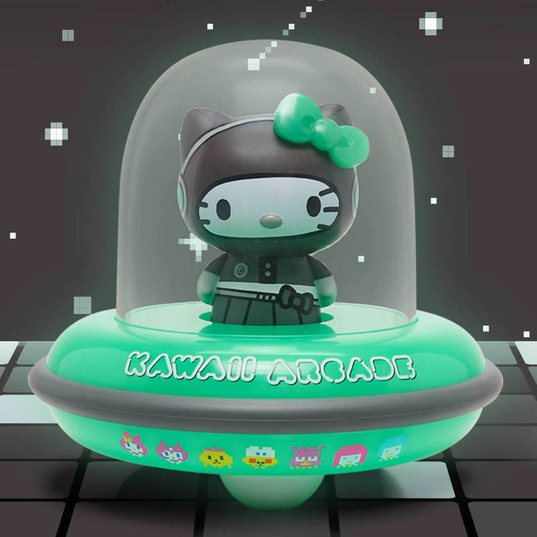 Hello Kitty® UFO Arcade Gamer 5" Vinyl Figure - Glow-in-the-Dark Editi ...