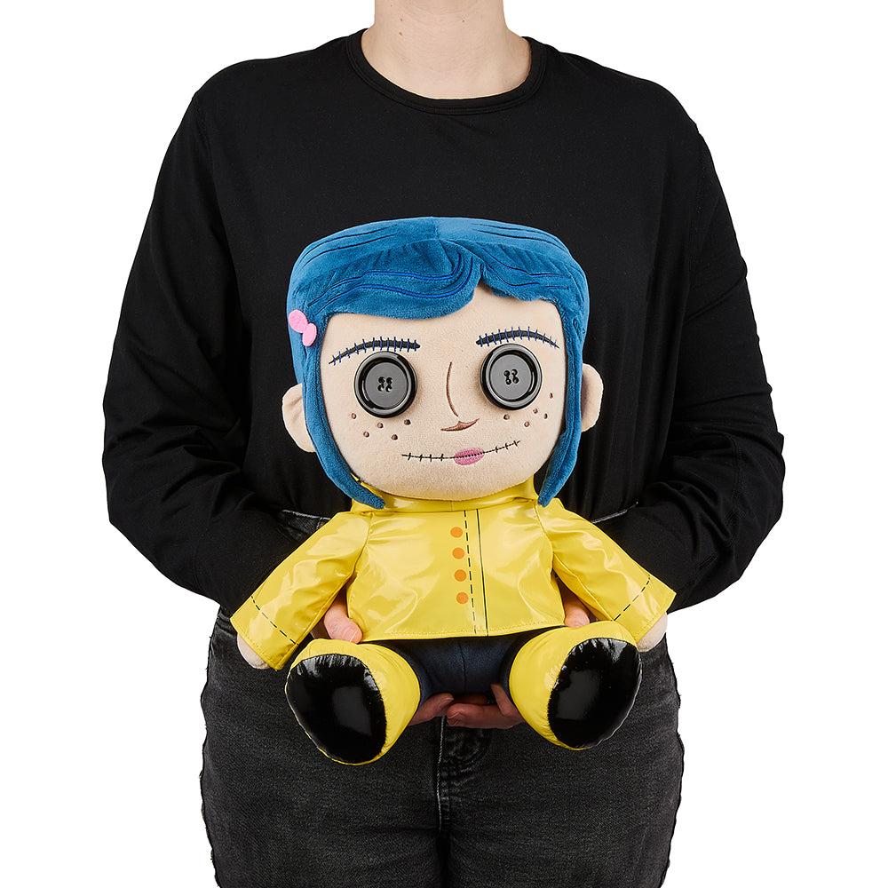 Coraline with Button Eyes 13" Medium Plush | Kidrobot