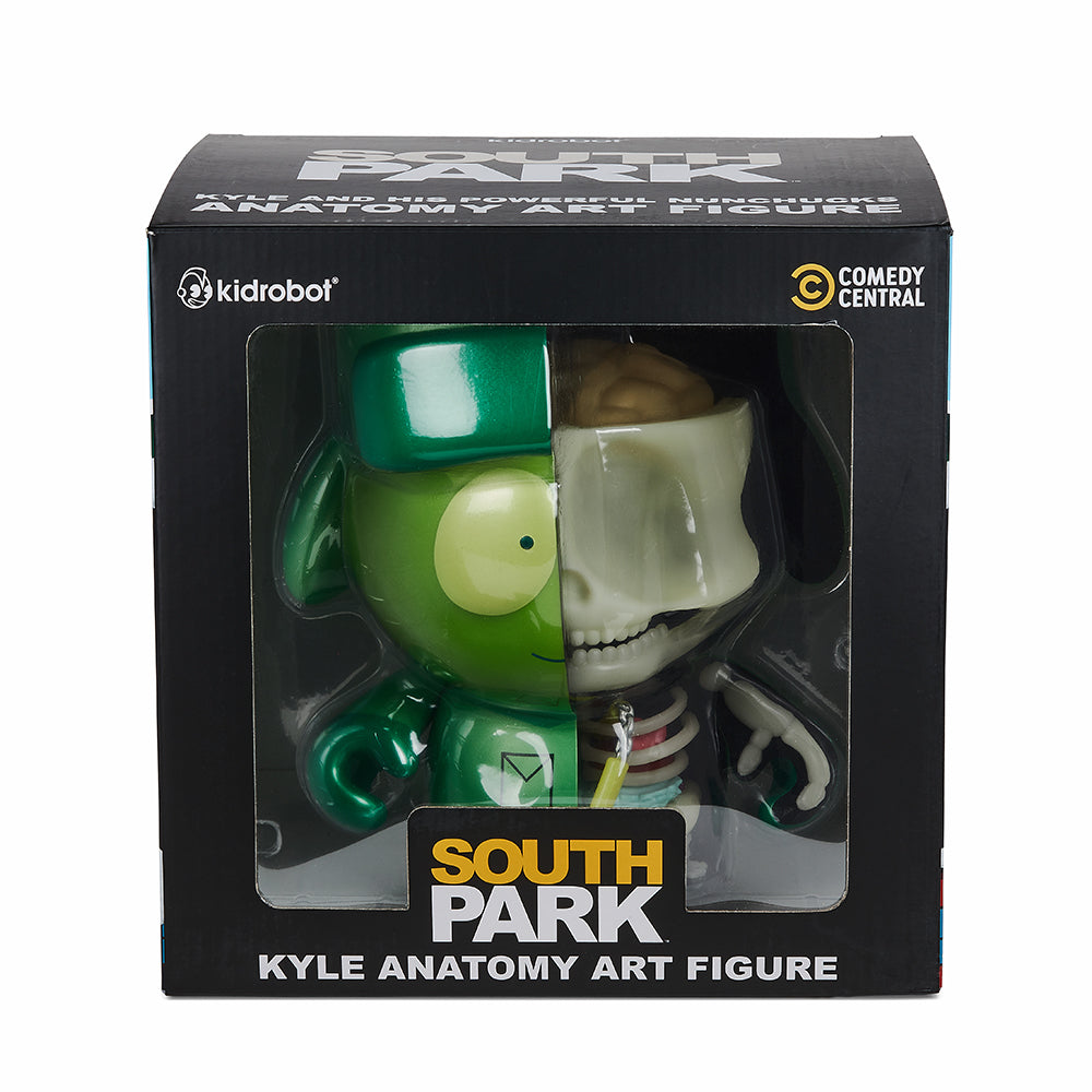 South Park Anatomy Kyle 8" Vinyl Figure - Kidrobot.com Pearlescent GID