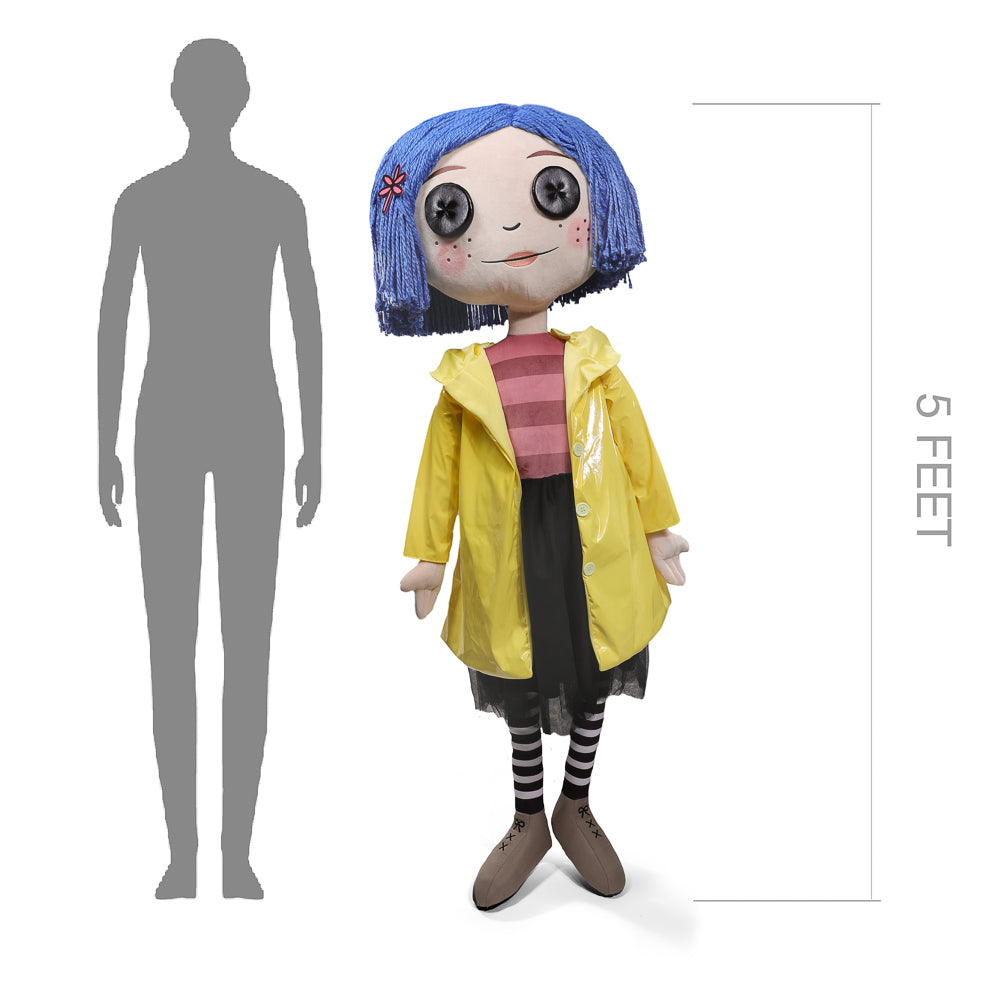 Coraline with Button Eyes Life-Size Plush Doll | Kidrobot