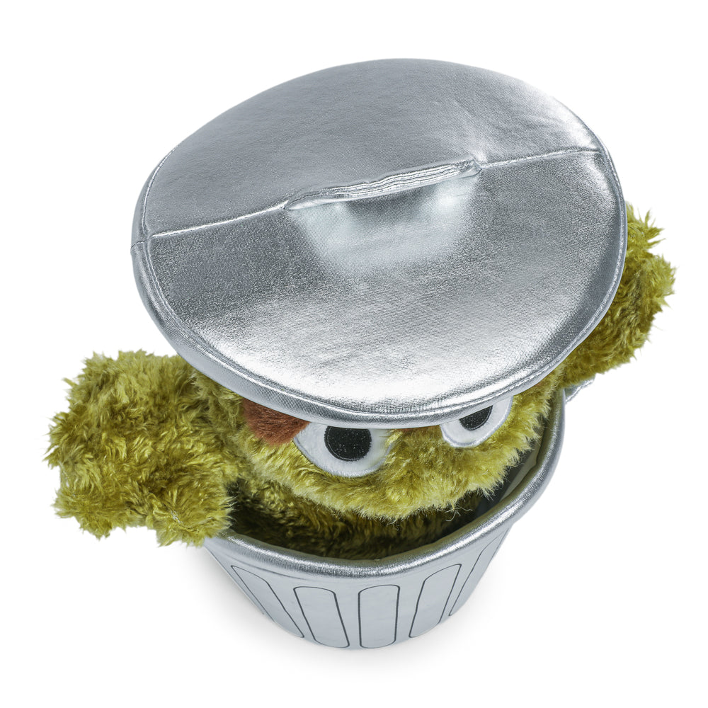 Sesame Street Oscar the Grouch in Trash Can Plush | Kidrobot