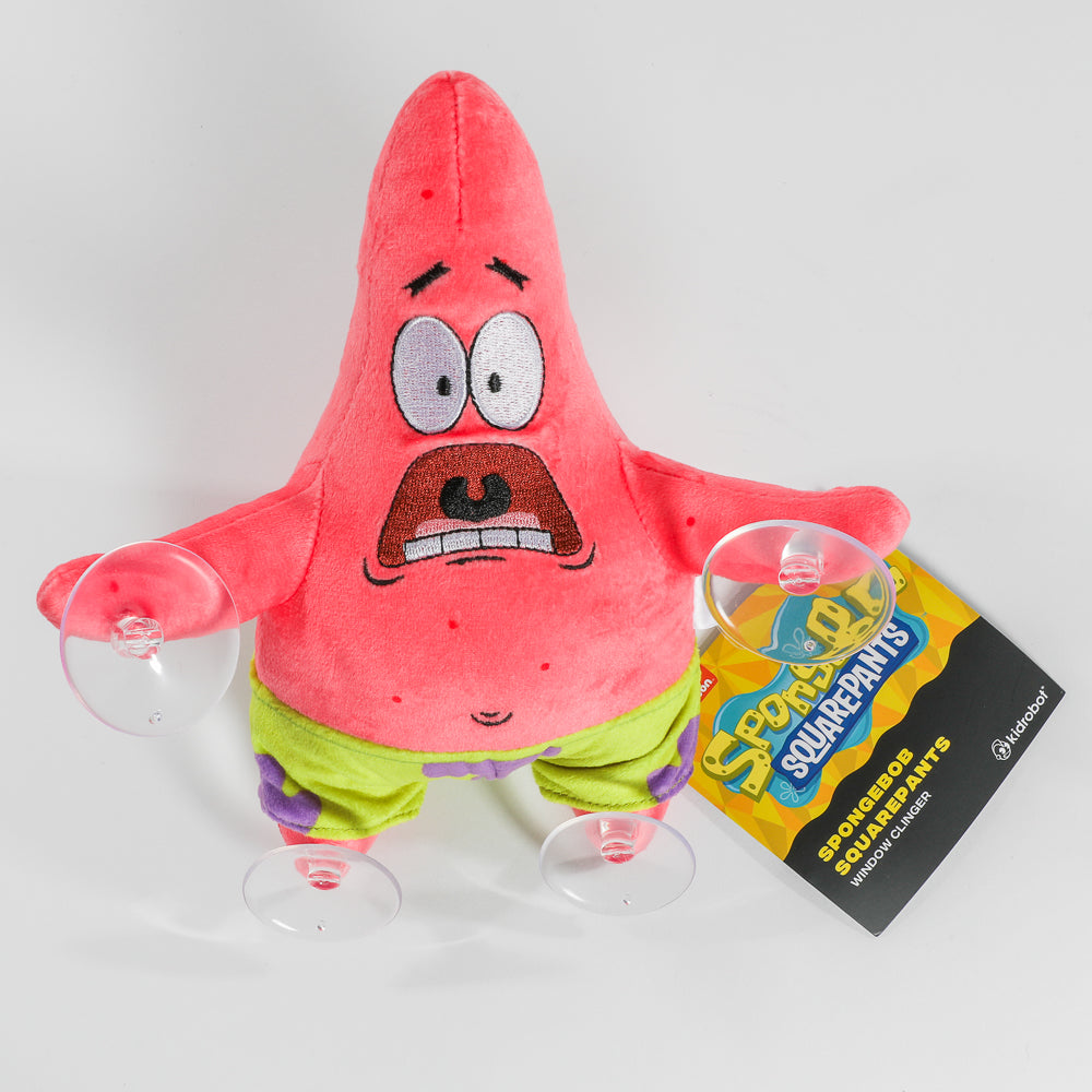 SpongeBob SquarePants - 8" Plush Window Clinger - Scared Patrick | Kidrobot