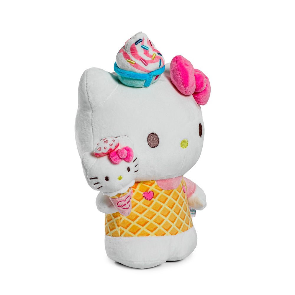 Hello Kitty® with Ice Cream Cone Plush | Kidrobot