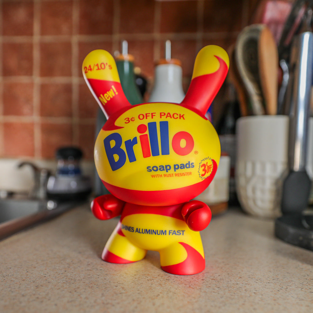 Andy Warhol 8" Masterpiece Vinyl Yellow Brillo Box Dunny - Limited Edi ...