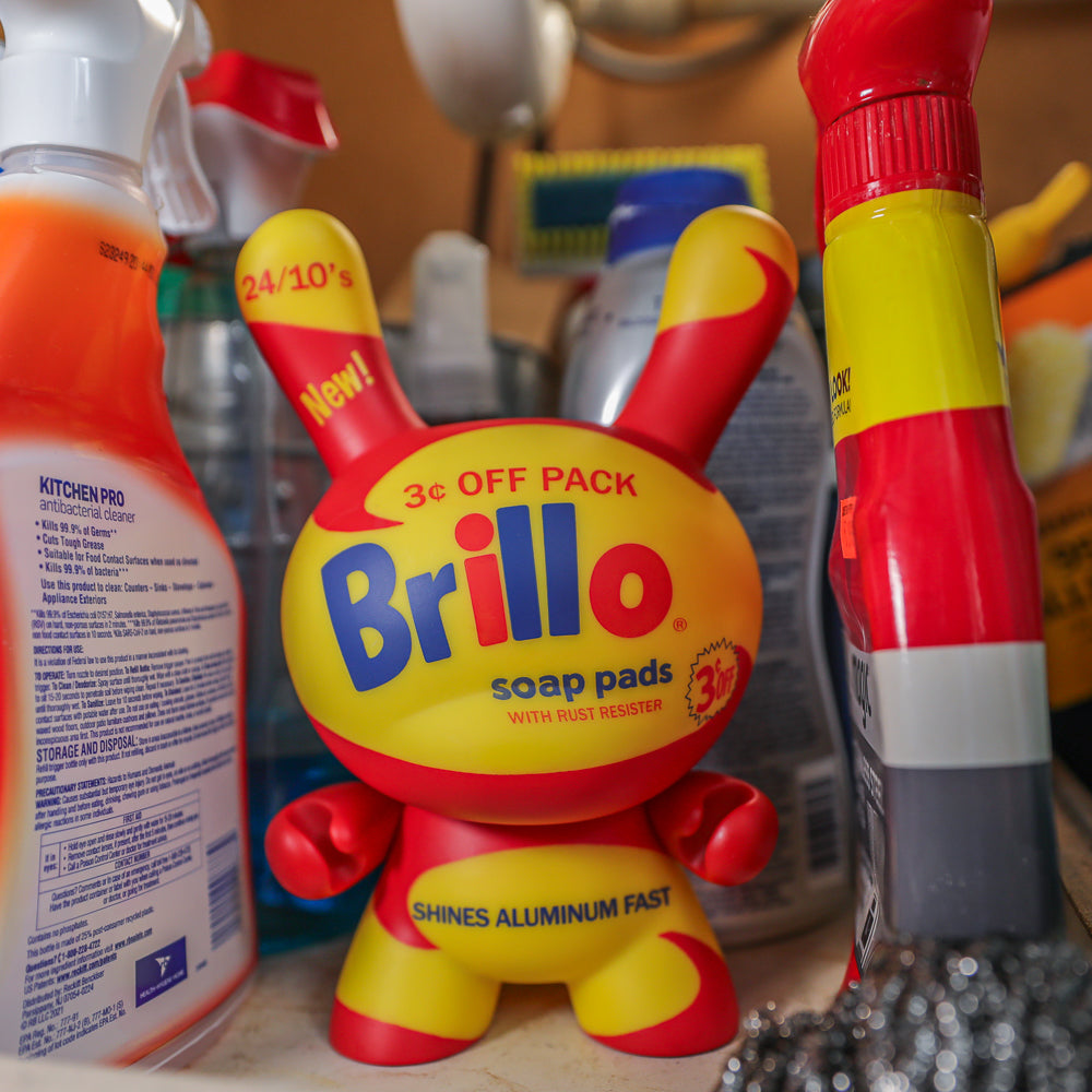 Andy Warhol 8" Masterpiece Vinyl Yellow Brillo Box Dunny - Limited Edi ...