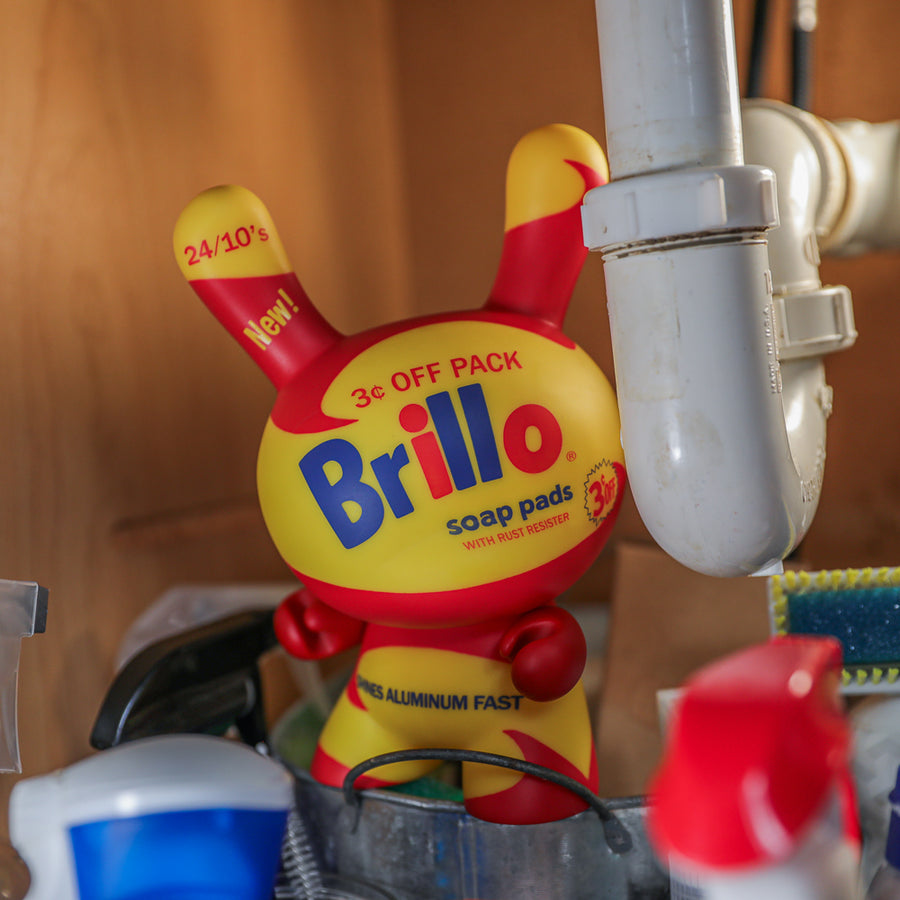 Andy Warhol 8" Masterpiece Vinyl Yellow Brillo Box Dunny - Limited Edi ...