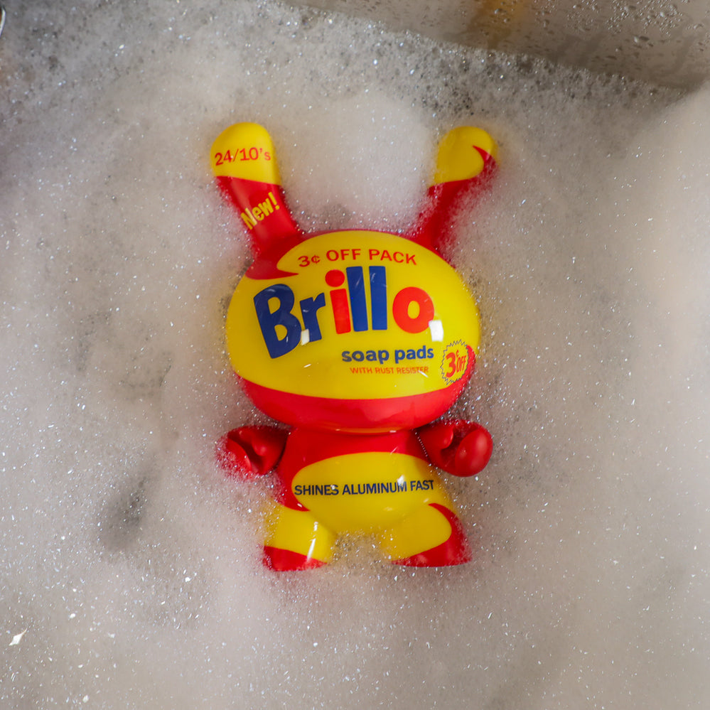 Andy Warhol 8" Masterpiece Vinyl Yellow Brillo Box Dunny - Limited Edi ...