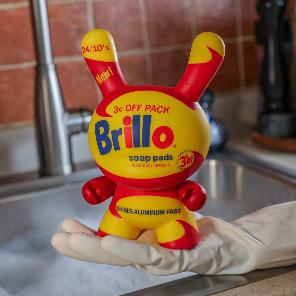 Andy Warhol 8" Masterpiece Vinyl Yellow Brillo Box Dunny - Limited Edi ...