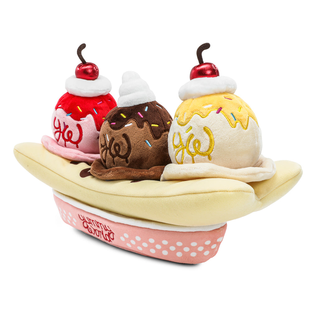 Yummy World Banana Split Interactive Plush with Ice Cream Scoops (FIRS ...