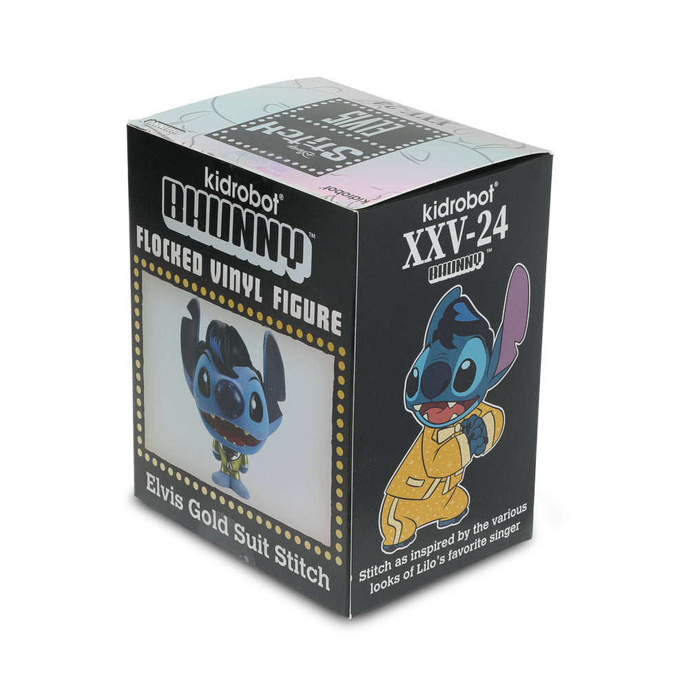 Disney Stitch - Gold Suit Elvis Bhunny 4” Flocked Vinyl Figure | Kidrobot