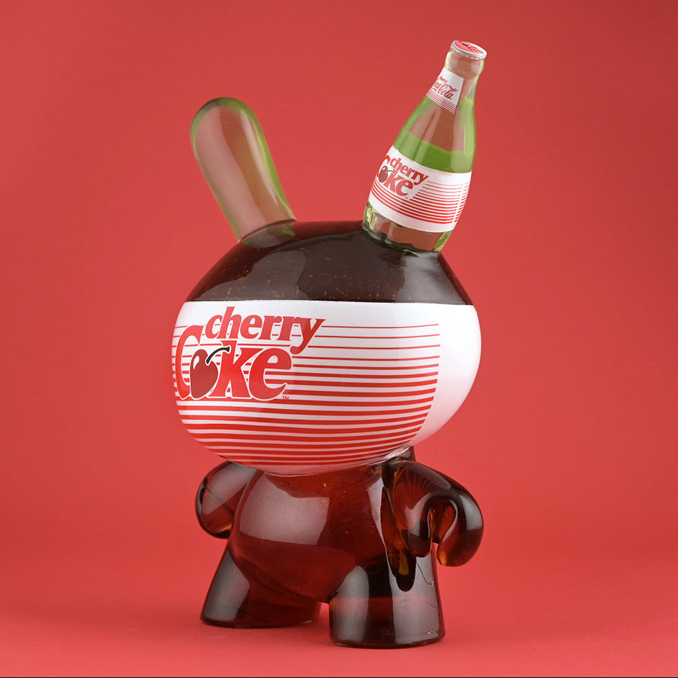 Kidrobot & Cherry Coke® 8" Resin Dunny Art Figure - (Limited Edition o ...