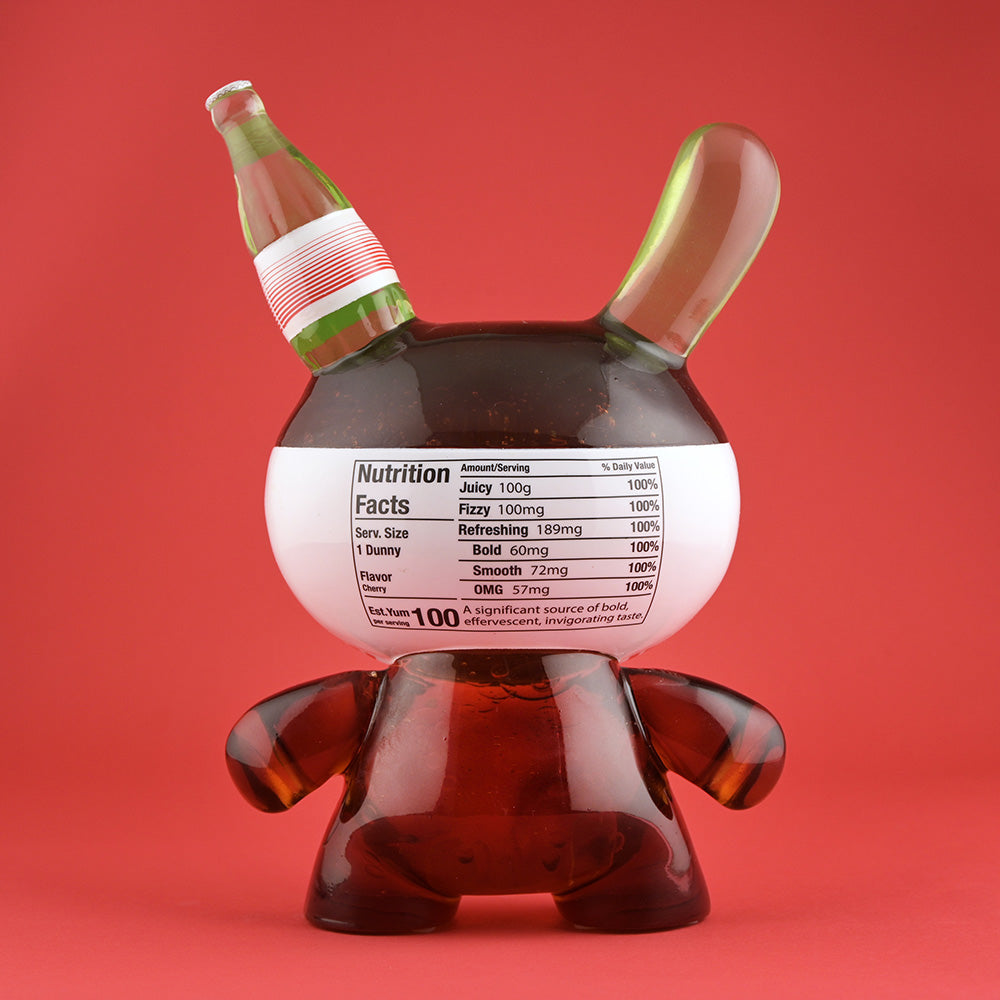 Kidrobot & Cherry Coke® 8" Resin Dunny Art Figure - (Limited Edition o ...