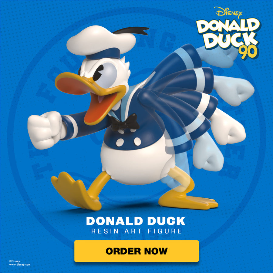 Disney Donald Duck 90th Year Celebration Resin Art Figure (PRE-ORDER ...