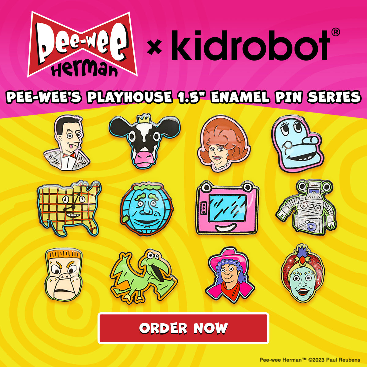 Pee-wee Herman x Kidrobot Plush, Figures and Pin Collection | Kidrobot