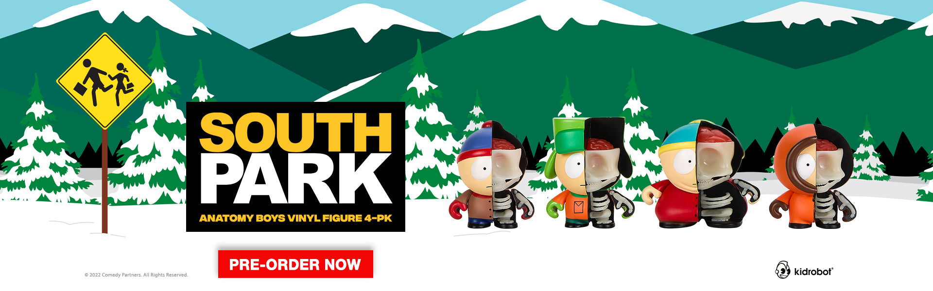 South Park Anatomy Boys Art Figures by Kidrobot | Kidrobot