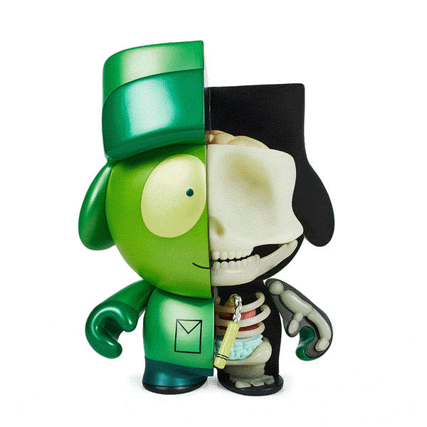 South Park Anatomy Kyle 8" Vinyl Figure - Kidrobot.com Pearlescent GID