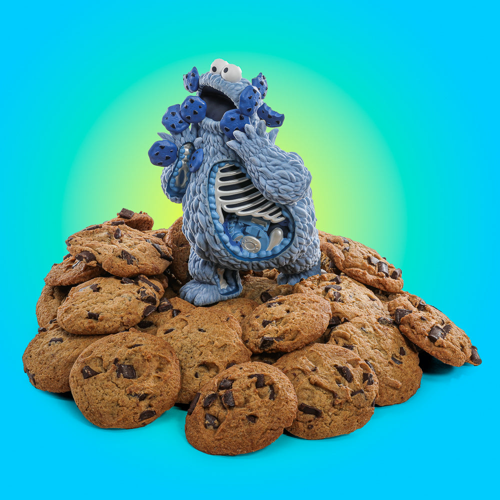 2025 CON EXCLUSIVE: Sesame Street - Kaiju Anatomy Cookie Monster 8" Fl ...