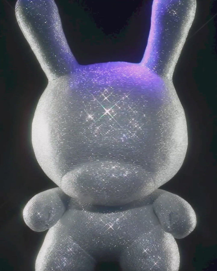 The Rhinestone Dunny Giant 20" Plush Figure by Kidrobot | Kidrobot