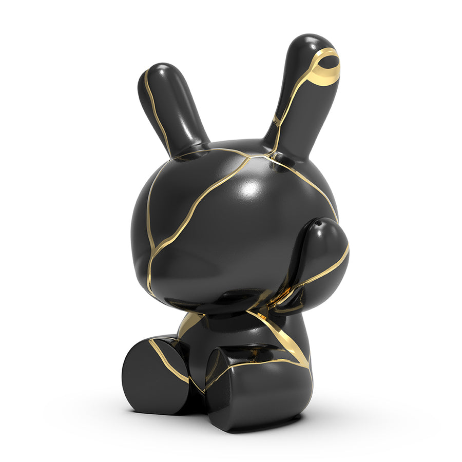 Three Wise Dunnys 5” Porcelain 3-Pack (Black and Gold) Limited Edition ...