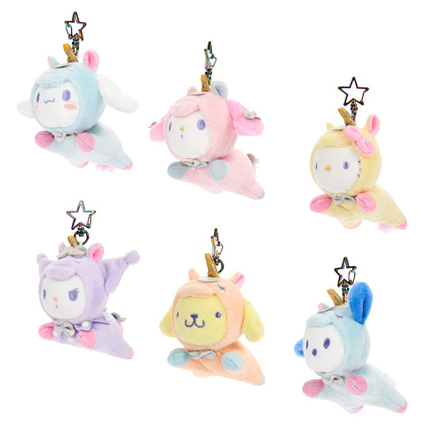 Hello Kitty® and Friends Unicorn 3" Plush Charms | Kidrobot