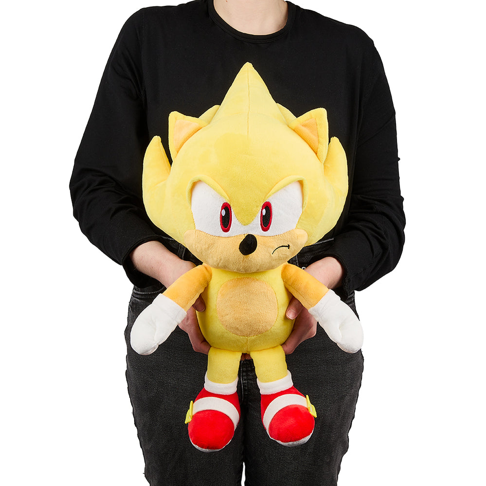 Sonic the Hedgehog 16" HugMe Plush with Shake Action - Super Sonic ...