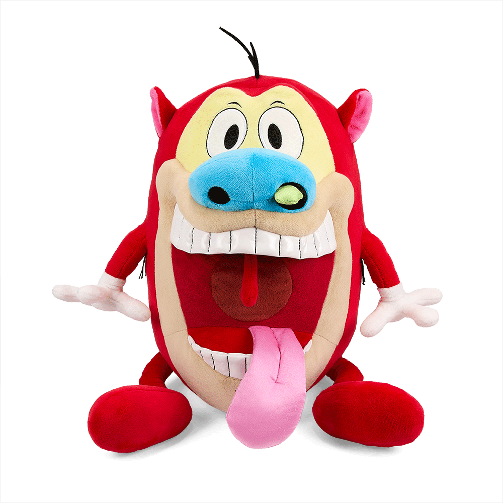 Ren & Stimpy HugMe Shake-Action Plush - Stimpy - Kidrobot