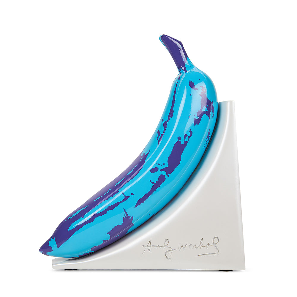Andy Warhol 10” Lustre Gloss Resin Bookends - Blue Banana | Kidrobot