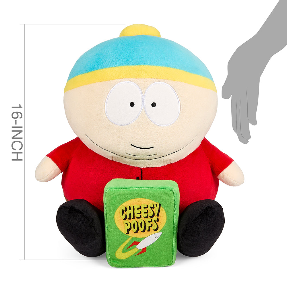 South Park 16" HugMe Plush - Cartman with Cheesy Poofs | Kidrobot