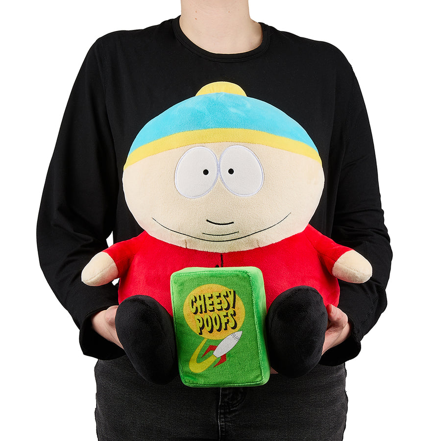 South Park 16" HugMe Plush - Cartman with Cheesy Poofs | Kidrobot