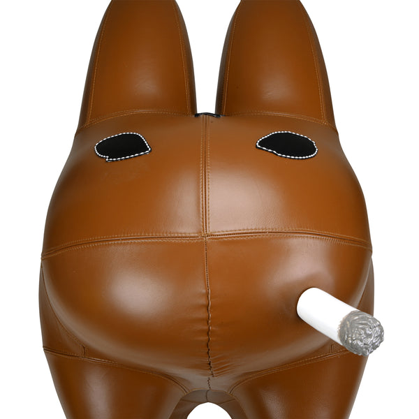 Kidrobot Art Giant Leather Smorkin' Labbit Stool - Brown Edition | Kidrobot