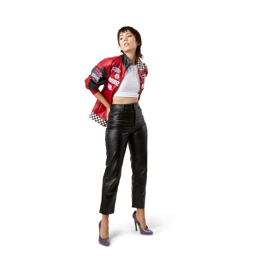 Hello Kitty® Tokyo Speed Red Moto Jacket by Kidrobot - Limited Edition ...