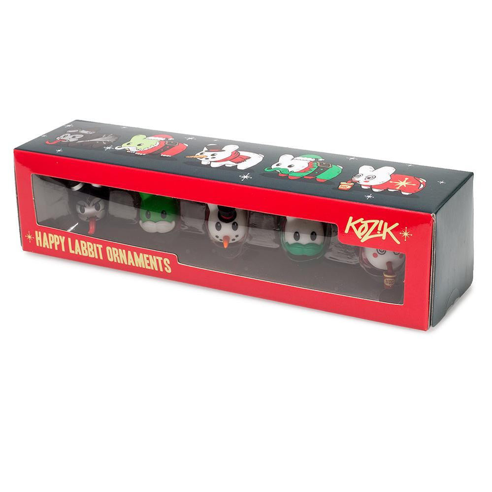 Happy Labbit Christmas Tree Ornaments 5-Pack | Kidrobot