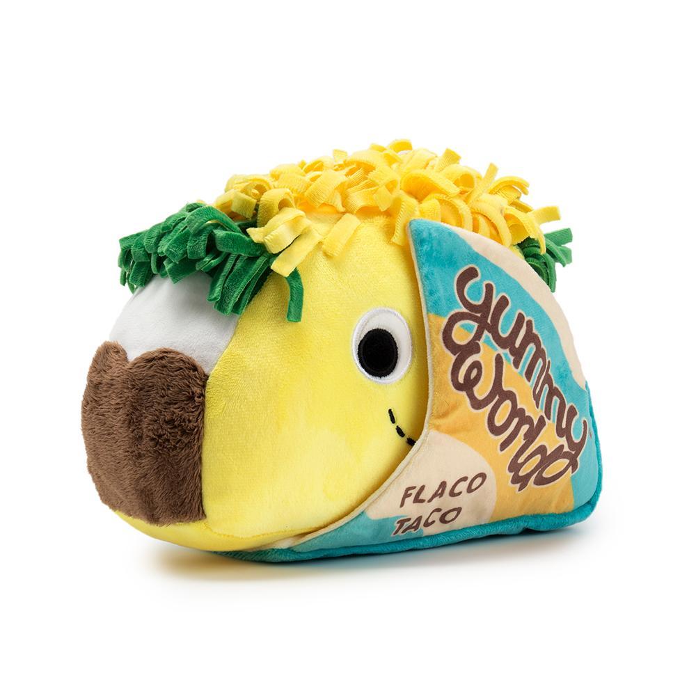 Yummy World Flaco Taco medium plush toy featuring a colorful taco ...